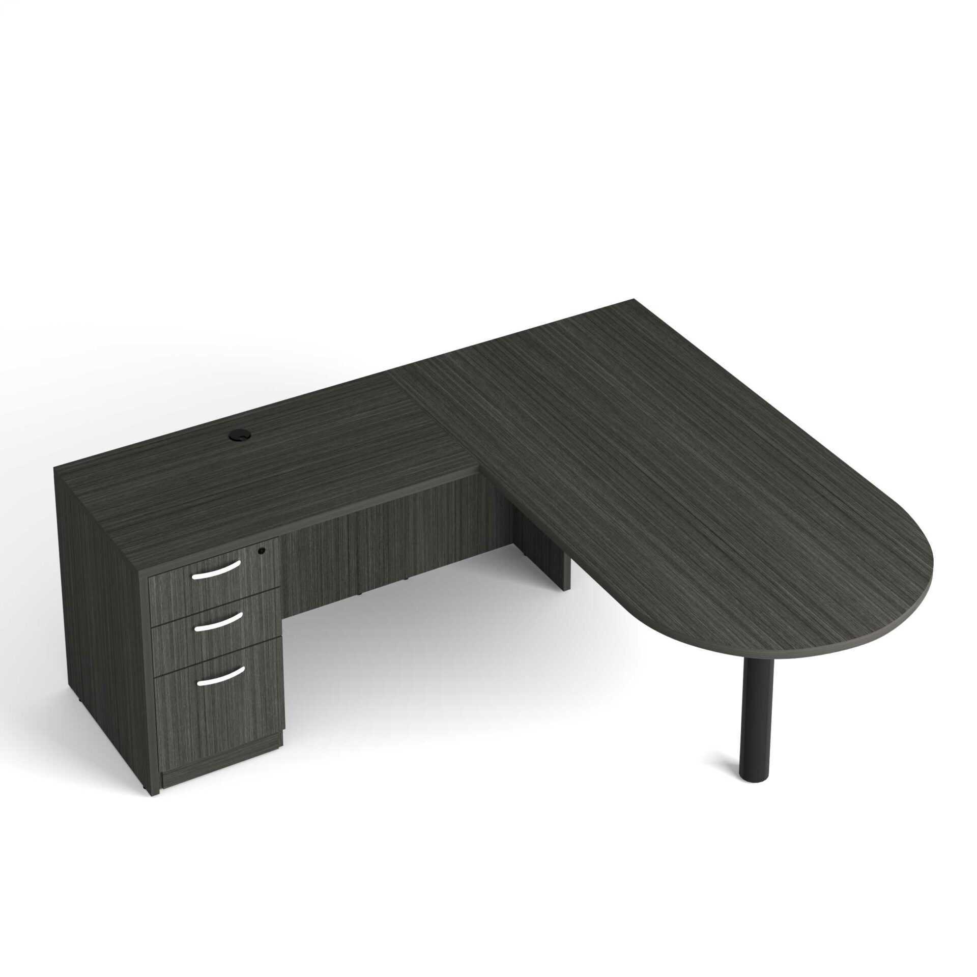 TL SERIES | L-Shape Bullet Desk With BBF - Office Furniture Warehouse