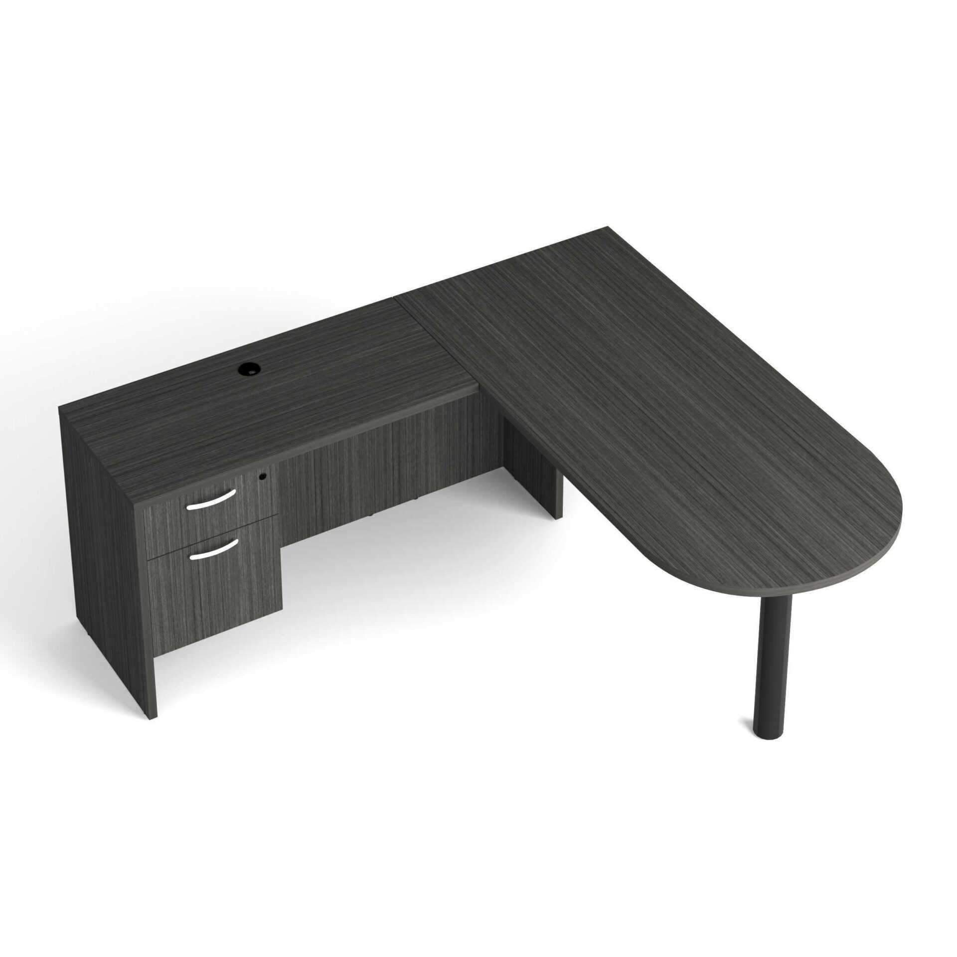 TL SERIES | L-Shape Bullet Desk With BF Pedestal - Office Furniture ...